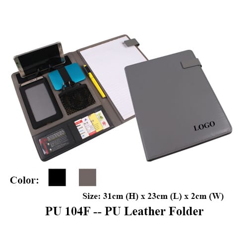 PU 104F -- PU Leather Folder - Twinlink Services | Corporate Gifts ...